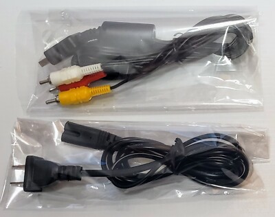 Audio AV RCA+AC Cable Power Supply Adapter Cord For Sony Playstation 1 ...