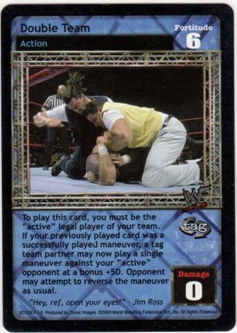 WWE: Double Team [Played] card type Actions Raw Deal Wrestling WWF | eBay