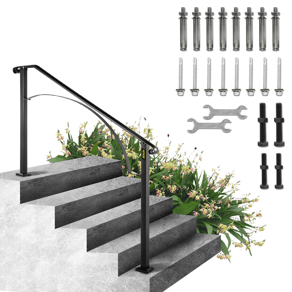 Adjustable Outdoor Metal Handrails Handrails For Outdoor