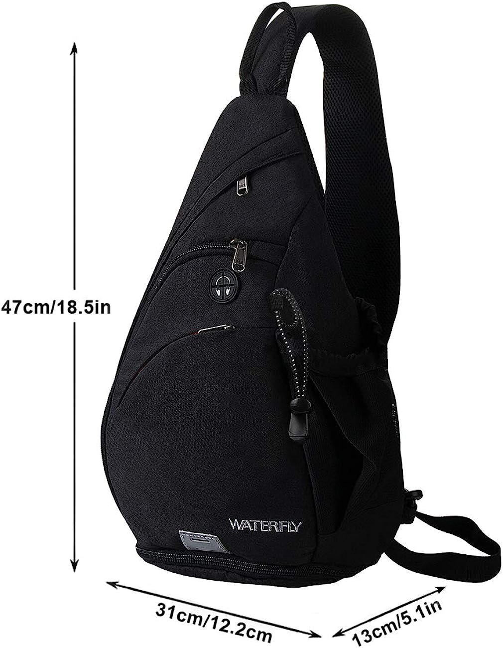 Waterfly Sling Backpack, Chest Bag Shoulder Crossbody Bag Triangle ...