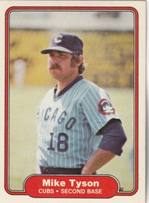 FREE SHIPPING-MINT-1982 Fleer Mike Tyson #606 CUBS PLUS BONUS CARDS | eBay