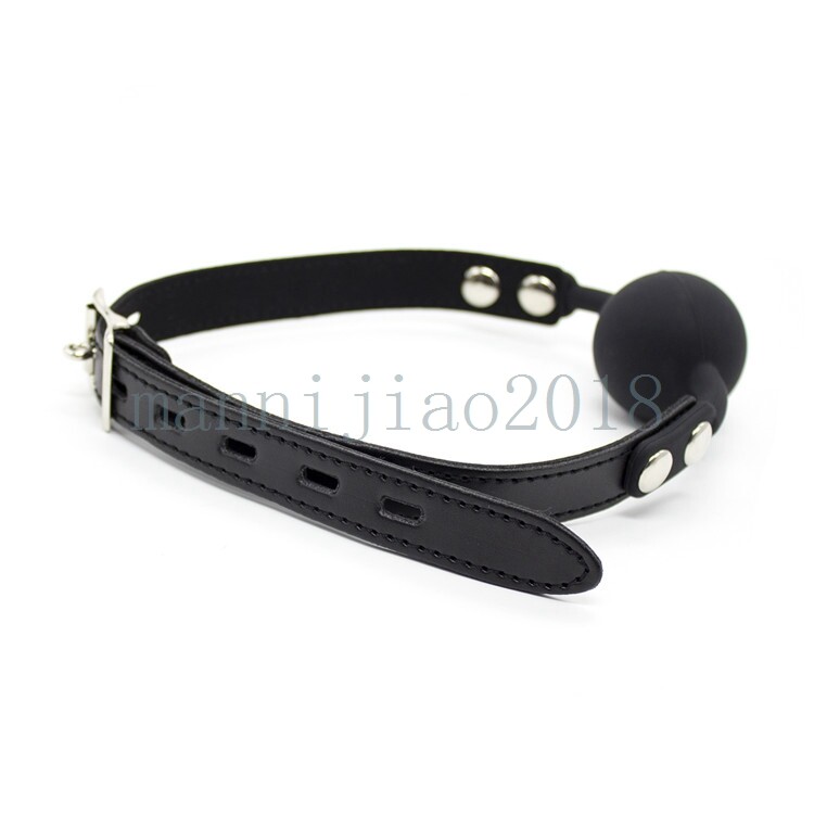 Bondage Silicone Open Mouth Gag Ball Oral Lockable Adjustable Harness ...