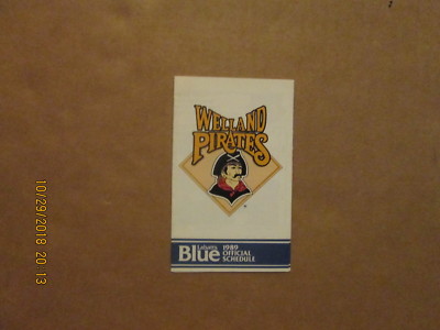 Welland Pirates Vintage Defunct Circa 1989 Team Logo Baseball Pocket ...