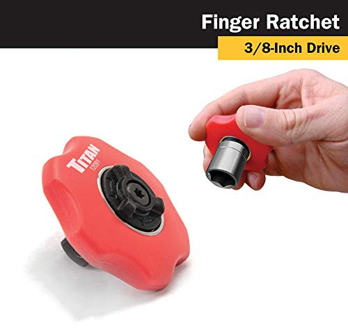 Titan 12091 3 8 Inch Drive Finger Ratchet Wrench 72 Tooth Compact ...