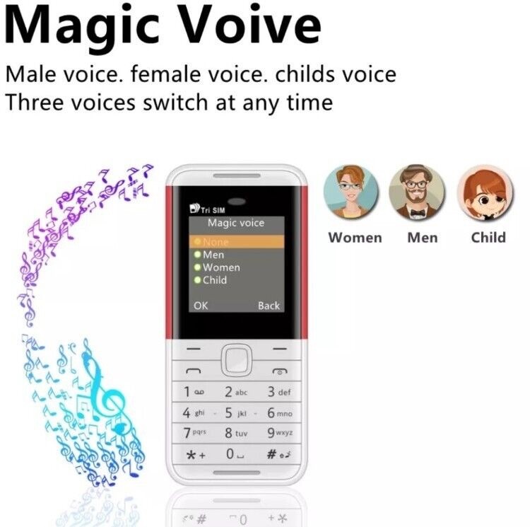 Mini Mobile Phone 1.3" 3 Sim Cards + 32gb memory card unlocked UK ...