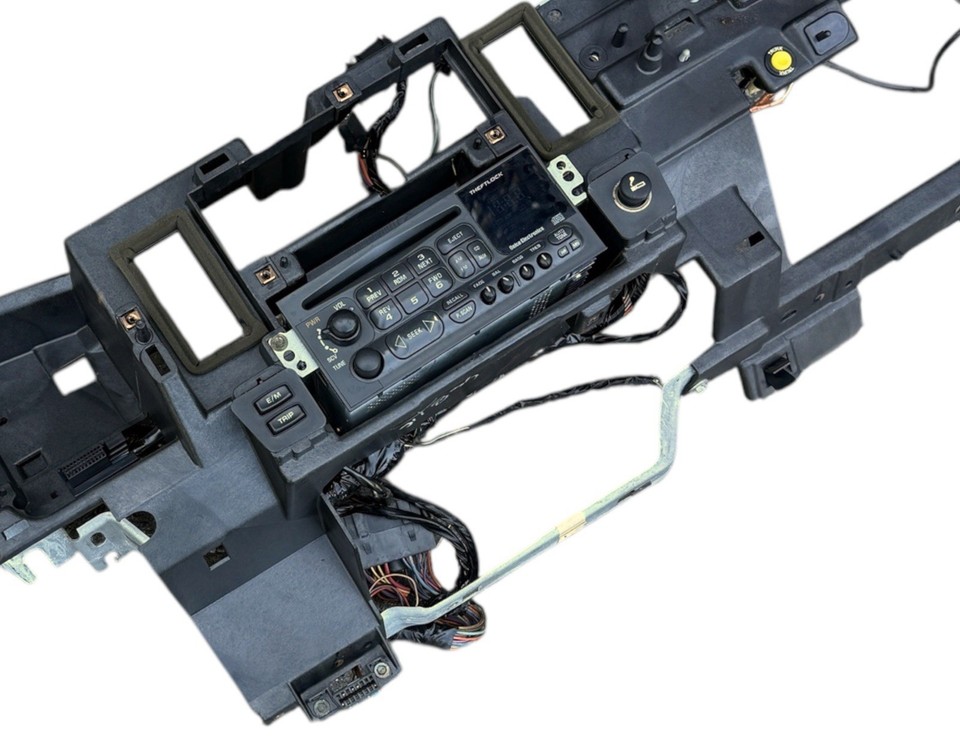 94 95 96 Chevy Caprice Impala SS Dashboard Inner Frame w/ Dash Wiring ...