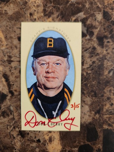 2011 Parkhurst Champions Champs Signatures Mini DON CHERRY Auto #/15 ...