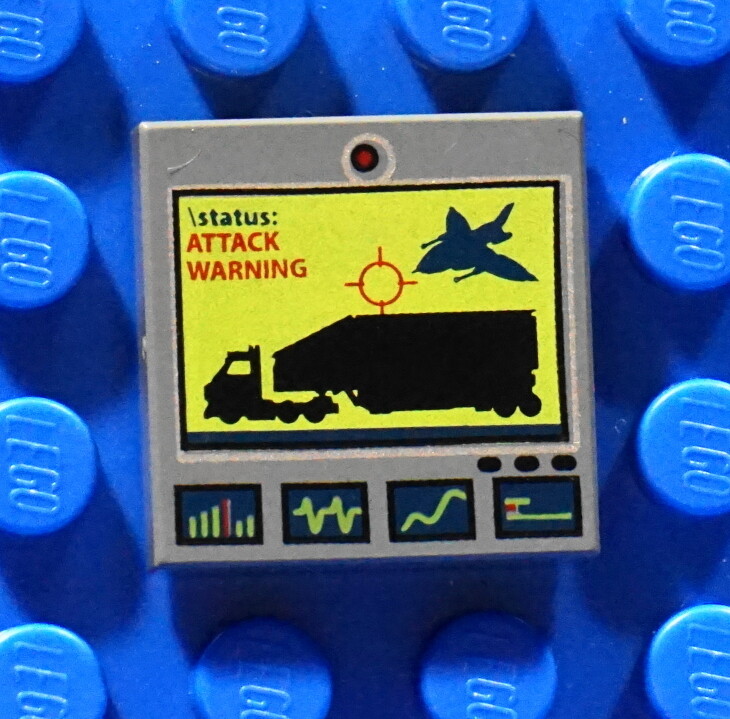LEGO DIALS CONTROL PANEL RADAR SCREEN KEYPAD MONITOR GAUGE PRINTED ...