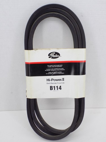 Gates B114 Hi-Power II V-Belt 21/32" X 117" | eBay