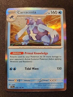Carracosta | 038/142 | Holo Rare | Pokemon Stellar Crown | eBay