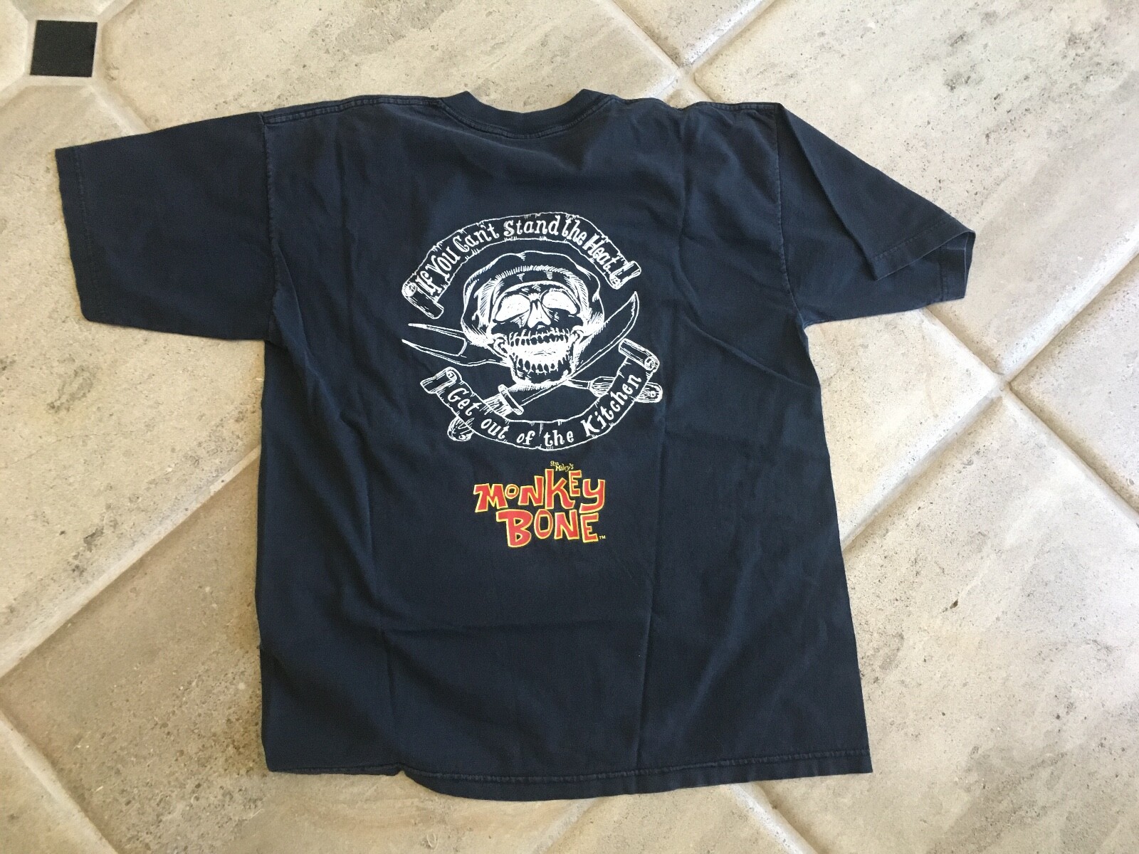MONKEYBONE 1999 ORIGINAL CREW T SHIRT FROM CATERING DEPT COOL LOGO RARE ...