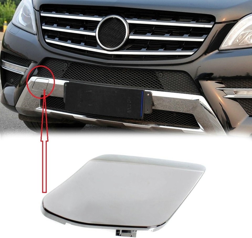 Front Bumper Tow Hook Eye Cover Cap Fit Mercedes-Benz GLE/ML 2012-19 ...