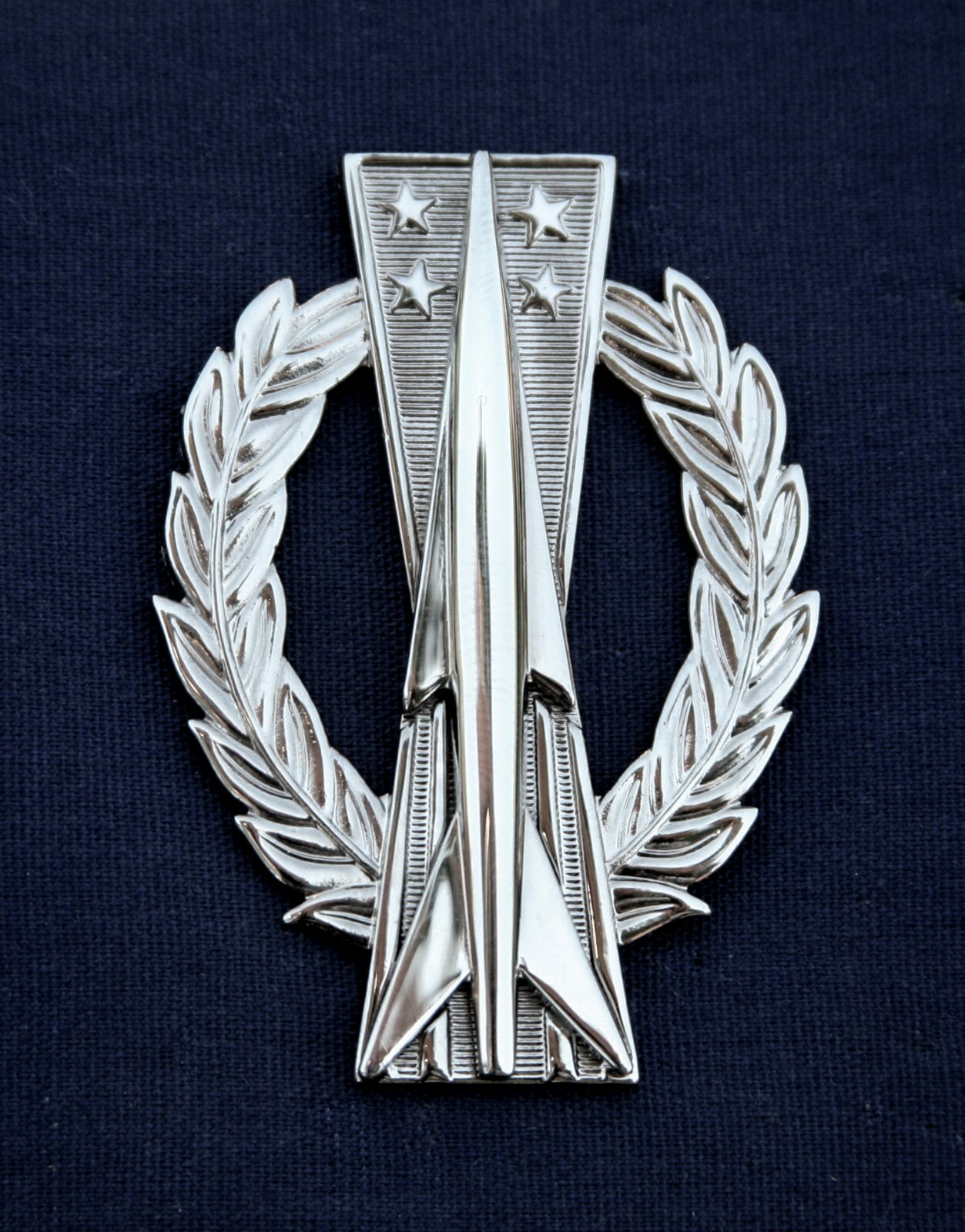 US AIR FORCE BASIC MISSILE OPERATOR BADGE; REGULATION FULL SIZE, MIRROR ...
