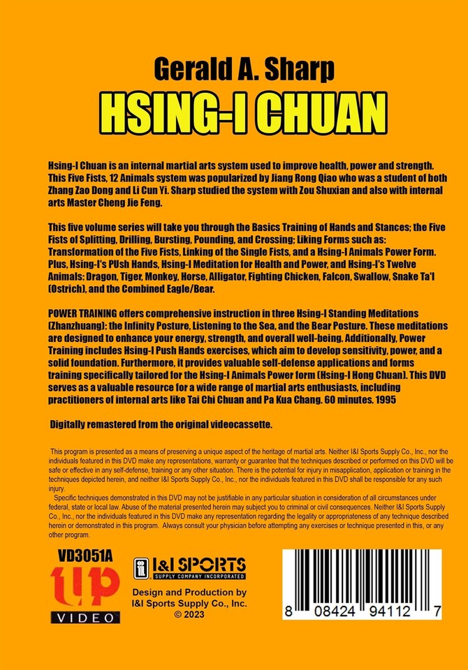 Chinese Hsing I Chuan 12 Animals Power Training Kung Fu DVD Gerald A ...