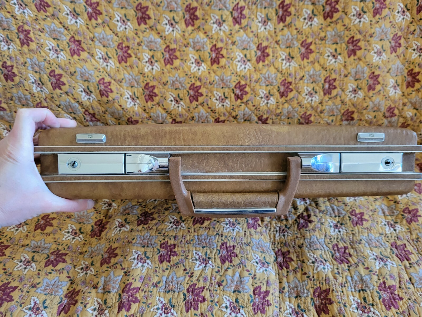 Airway Vintage Attache Case Briefcase Hard Shell Orga… - Gem