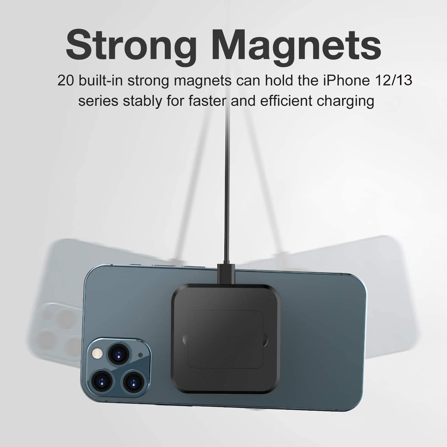 Caricatore Wireless Magnetico Caricabatterie Senza Fili Fast Wireless ...