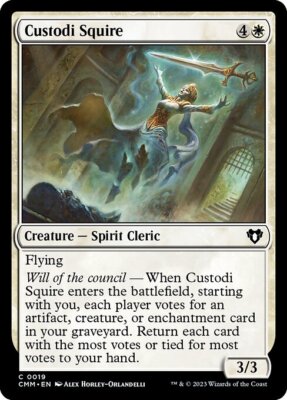 CUSTODI SQUIRE x4 mtg NM-M Commander Masters 4 Common | eBay