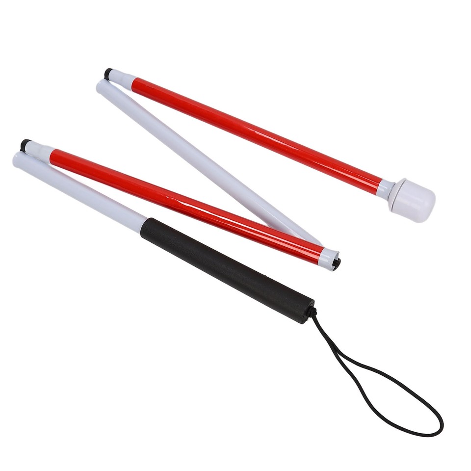Blind Guide Cane Folding Walking Stick For Vision Impaired And Blind ...