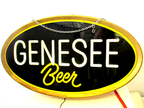 Vintage GENESEE BEER Double Sided Lighted Sign 21.5" x 12" - Working | eBay