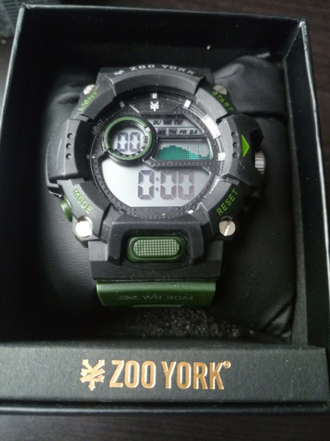 Zoo York Digital Watch With Green Band 4 Mode Authentic Men Durable for ...