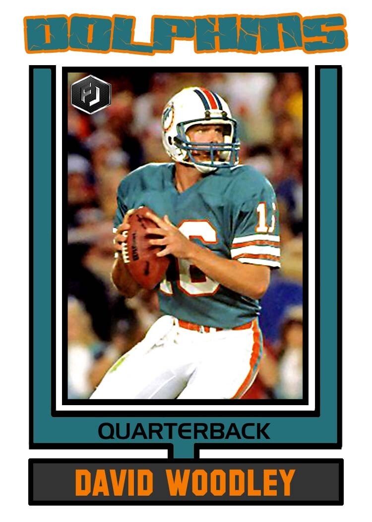 ACEO DAVID WOODLEY MIAMI DOLPHINS CUSTOM HAND MADE ART CARD | eBay