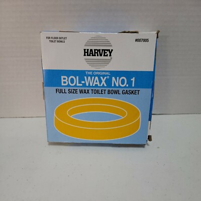 Harvey's Bol-Wax Wax Ring Polyethylene/Wax For 3 inch and 4 inch Waste ...