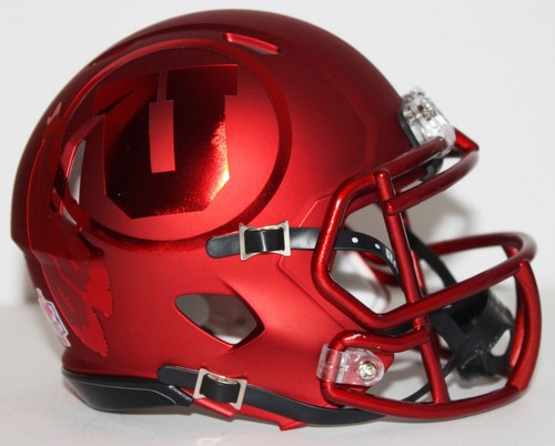 2016 Utah Utes Custom Riddell Mini Helmet vs Indiana - Foster Farms ...