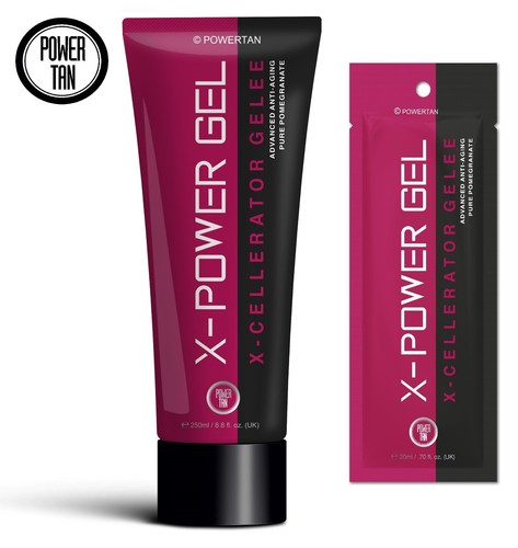 Power Tan X-Power Gel Tingle Free Sunbed Lotion Cream Accelerator Tube ...