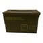 Green 50 Cal Army Ammo Storage Ammunition Surplus Tin Tool Box Metal ...