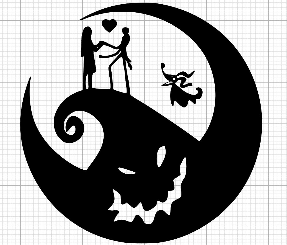 Nightmare Before Christmas Window Silhouette