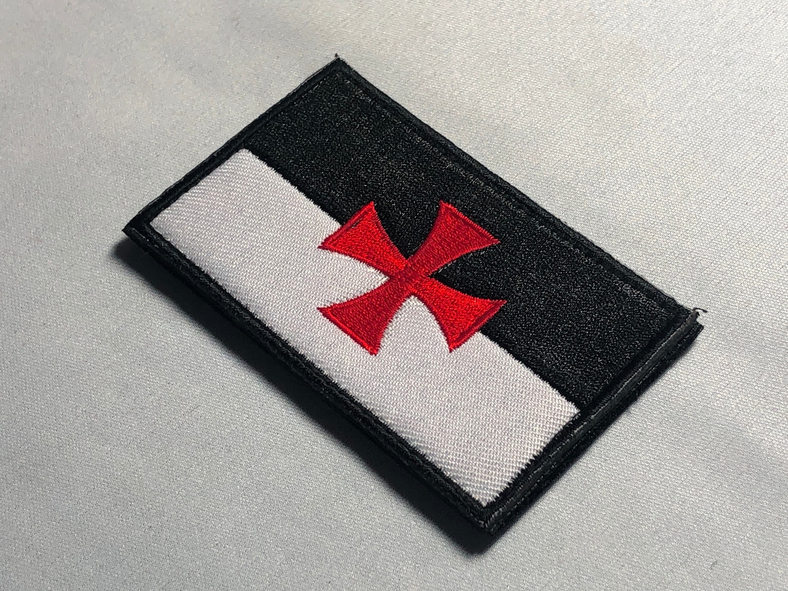 KNIGHTS TEMPLAR battle FLAG small cross Patch Morale Tactical Deus Vult ...