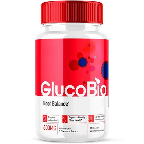 Gluco Bio Blood Sugar Balance Pills, GlucoBio Heart Health Support 60 ...