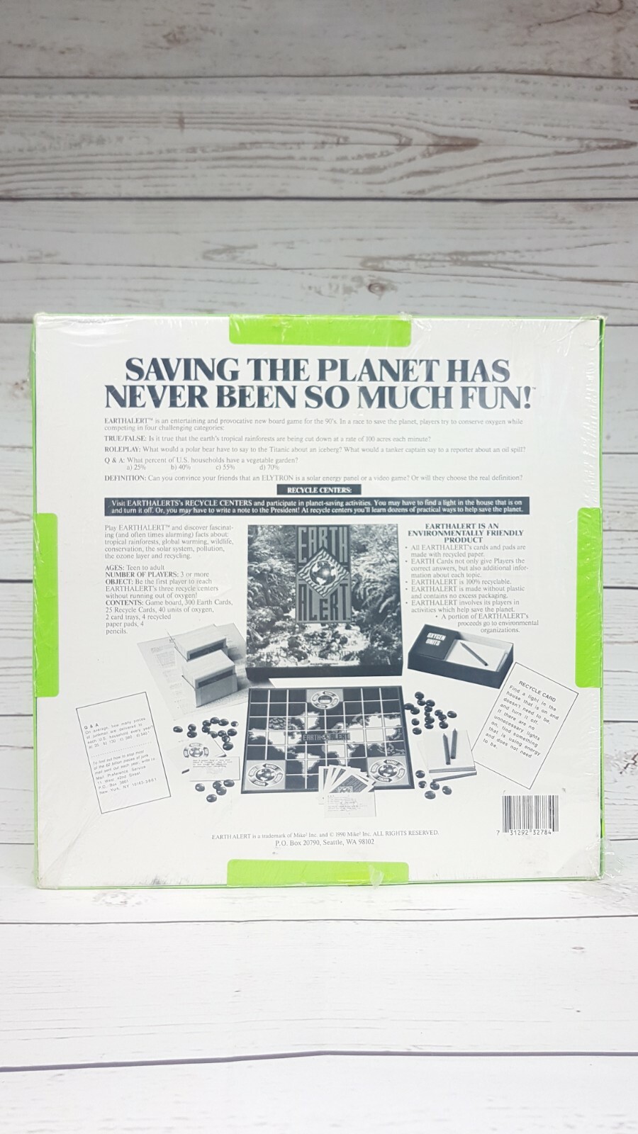 Earth Alert Board Game, Mike2, Inc. - Rare Old School Board Game Scarce ...