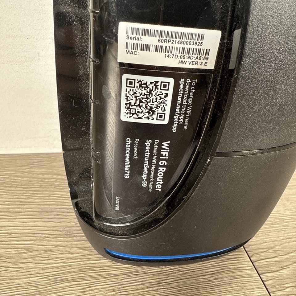 Spectrum WiFi 6 Router (SAX1V1R) Advanced Home Wifi Router NO AC Power ...