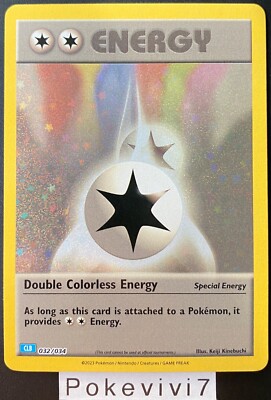 Carte Pokemon DOUBLE COLORLESS ENERGY 032/034 HOLO CLB TRADING CARD ...
