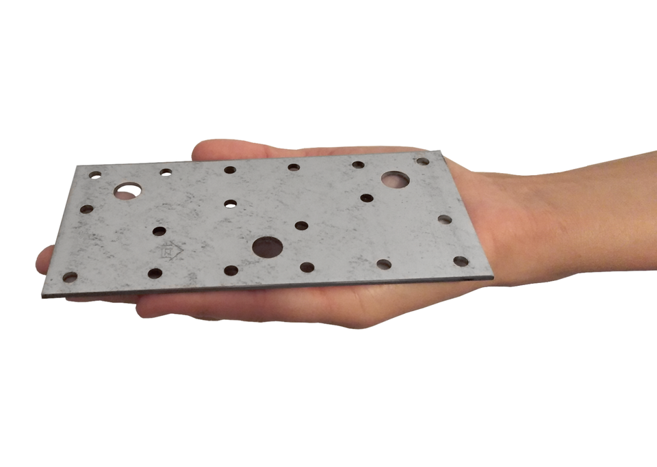 Heavy Duty Flat Metal Connecting Joining Plate Wood Timber Galvanised ...