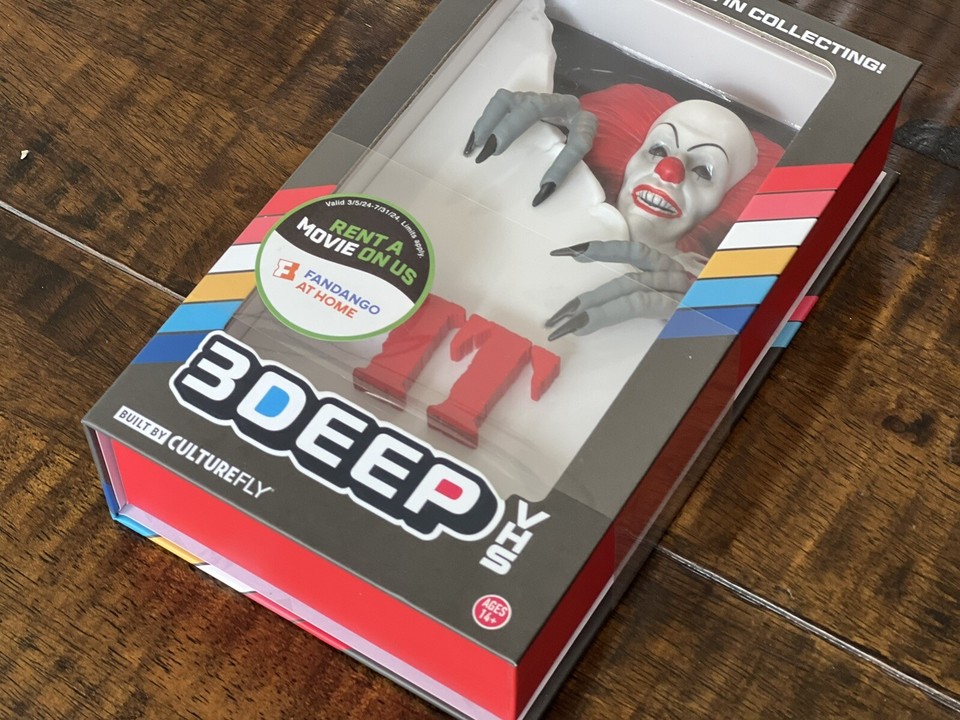 STEPHEN KING IT 3D MOVIE POSTER 3DEEP CULTUREFLY VHS HORROR PENNYWISE ...