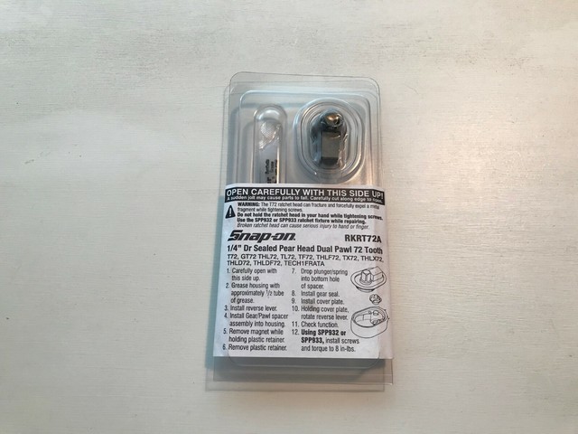 Snap-on Tools USA 1/4" Drive 72 Tooth Ratchet Repair Kit RKRT72A for ...