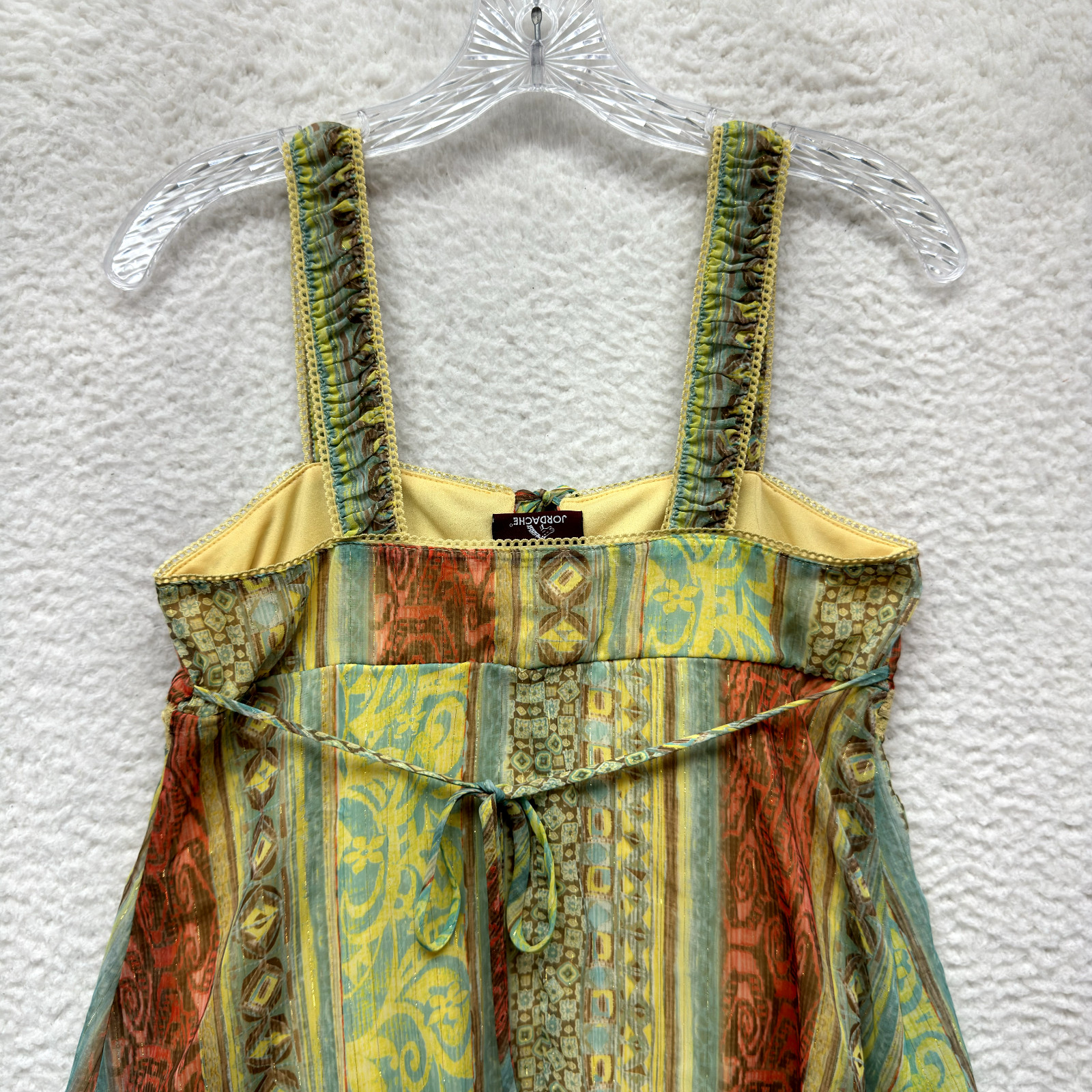 Y2K Vintage Jordache Boho Fairy Grunge Babydoll Top S… - Gem