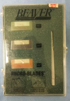 Beaver Blade Handle with (3) Micro Blades, 15°, 30°, 45° | eBay