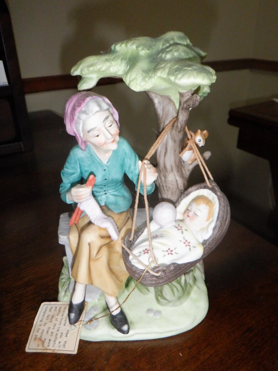 The Grandma And Baby Sculpture