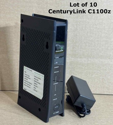 Lot of 10 CenturyLink ZyXEL C1100Z 802.11n Wireless Modem Router ADSL2 ...