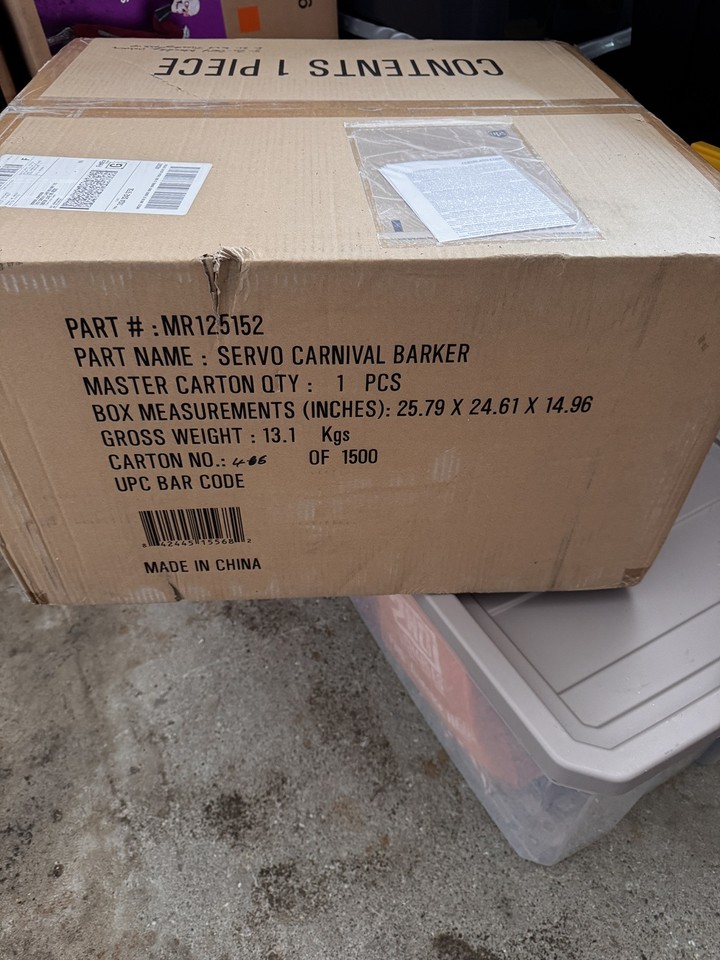 u8 Halloween Animatronic 6' Servo Carnival Barker DIGIEYES Prop ...