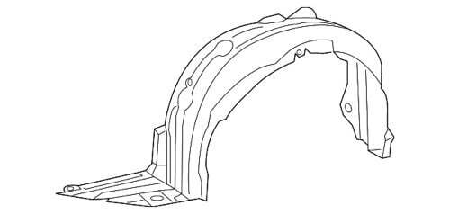 Front Fender Liner for Lexus IS250/IS350/IS200T/IS300 2014-2016, Left ...