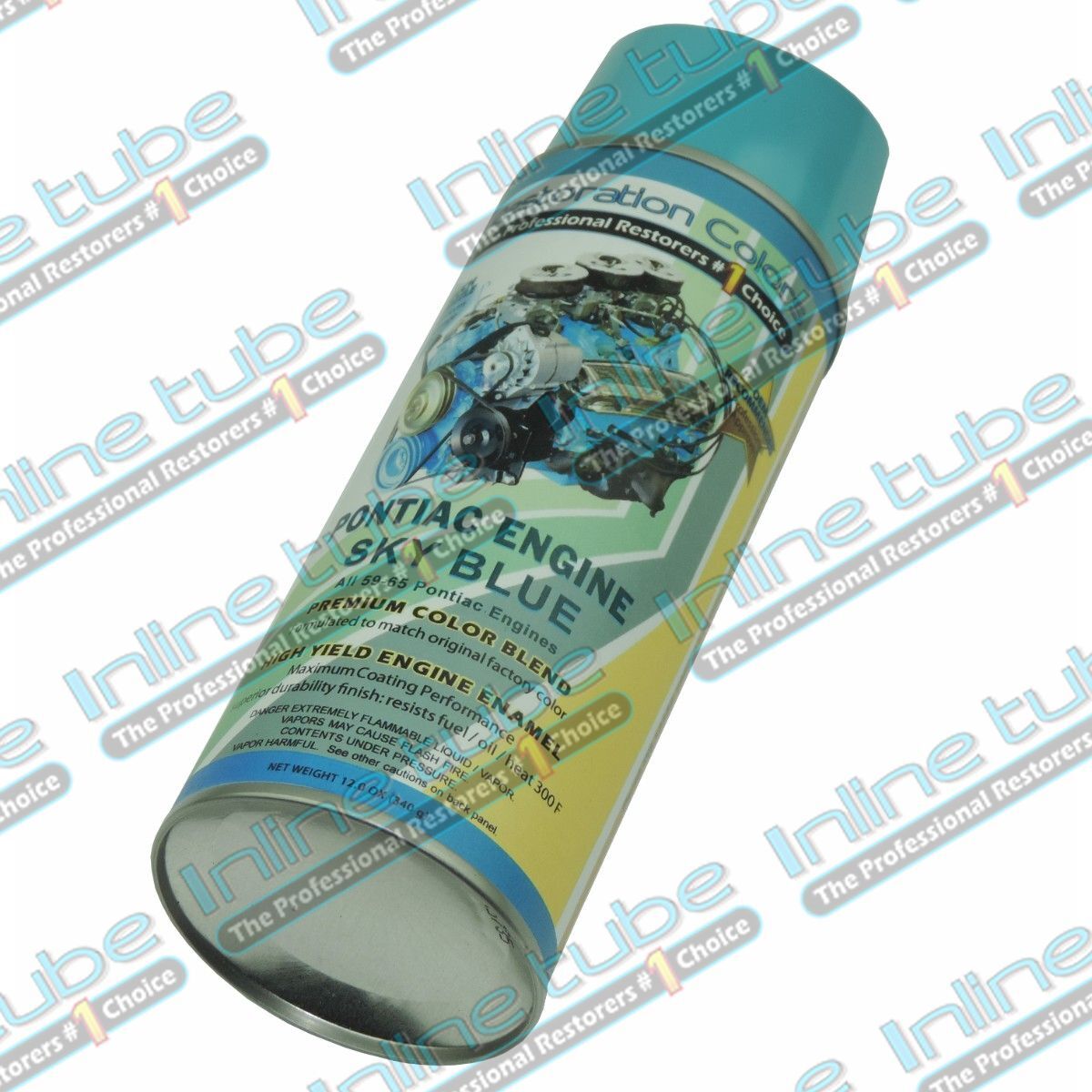 1959-65 All Pontiac, Gto V8 Engine Enamel Restoration Sky Blue Spray ...