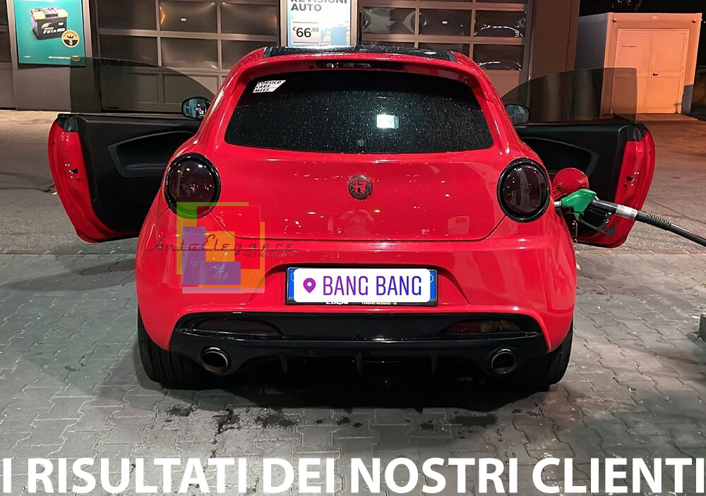 DIFFUSORE ALFA ROMEO MITO SOTTO PARAURTI POSTERIORE DAM NERO LUCIDO ...