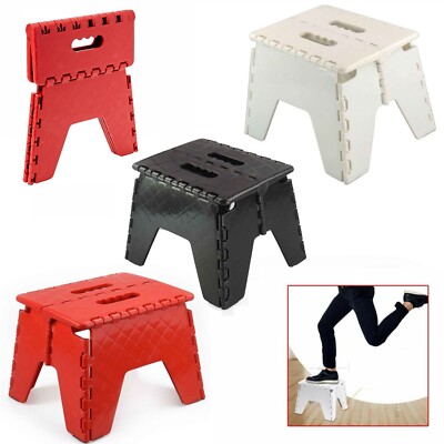 Folding Plastic Step Stool Foldable Multi Purpose Home Kitchen Use ...