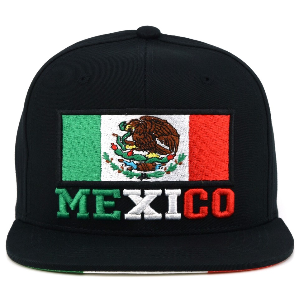 Mexico New HL Mexican Flag Snapback Hat Cotton Flag Adult Baseball Cap ...