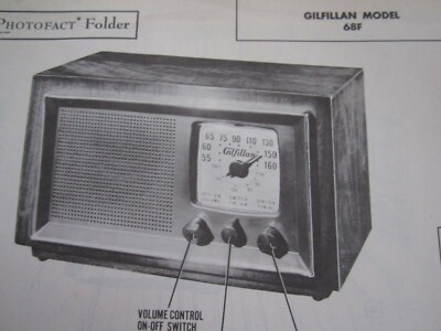 GILFILLAN 68F RADIO PHOTOFACT | eBay