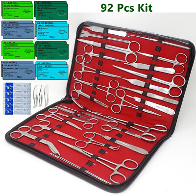 92Pc MILITARY SURGICAL SCISSORS HEMOSTAT FORCEPS NEEDLE HOLDERS ...
